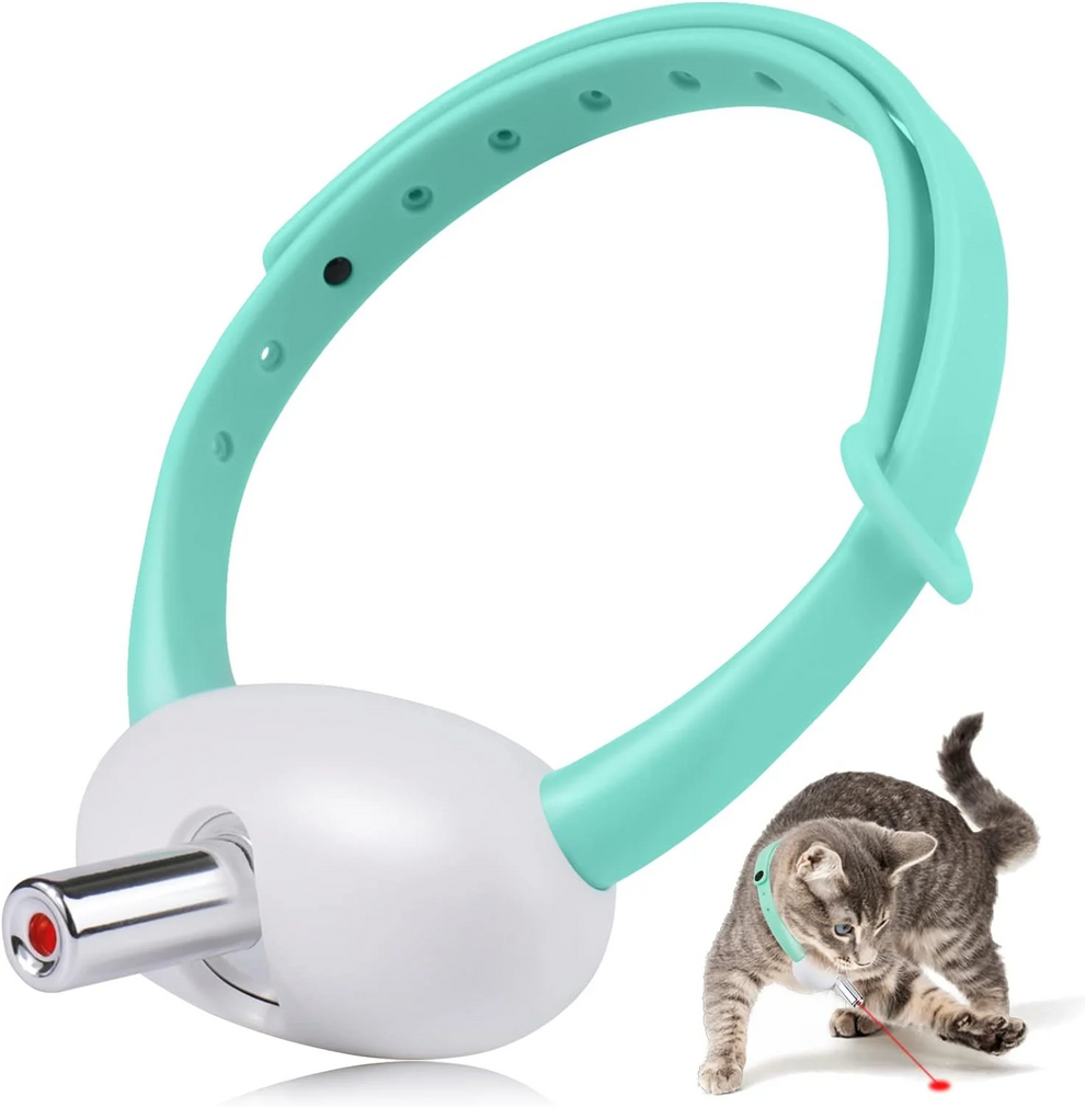 🔥Automatic Cat Laser Collar – Smart Interactive Hands-Free Laser Toy t ...